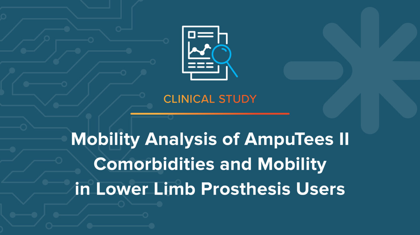 Hanger Clinic | Mobility Analysis of AmpuTees II (MAAT II ...
